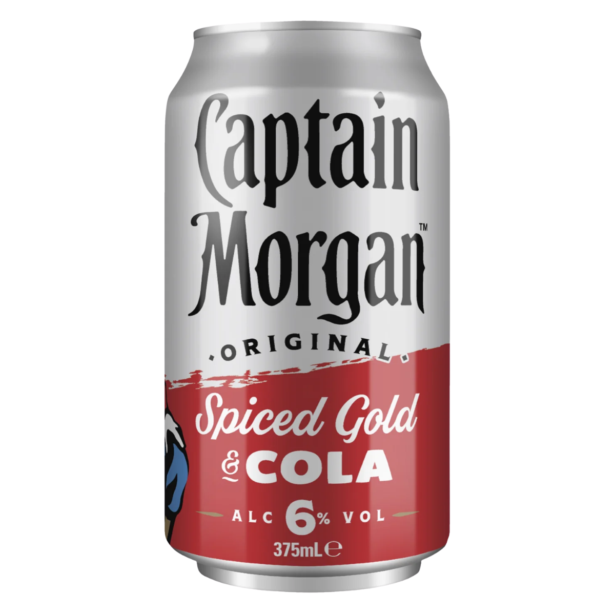 Captain Morgan Original Spiced Gold & Cola 6% 375ml Can – The Booz