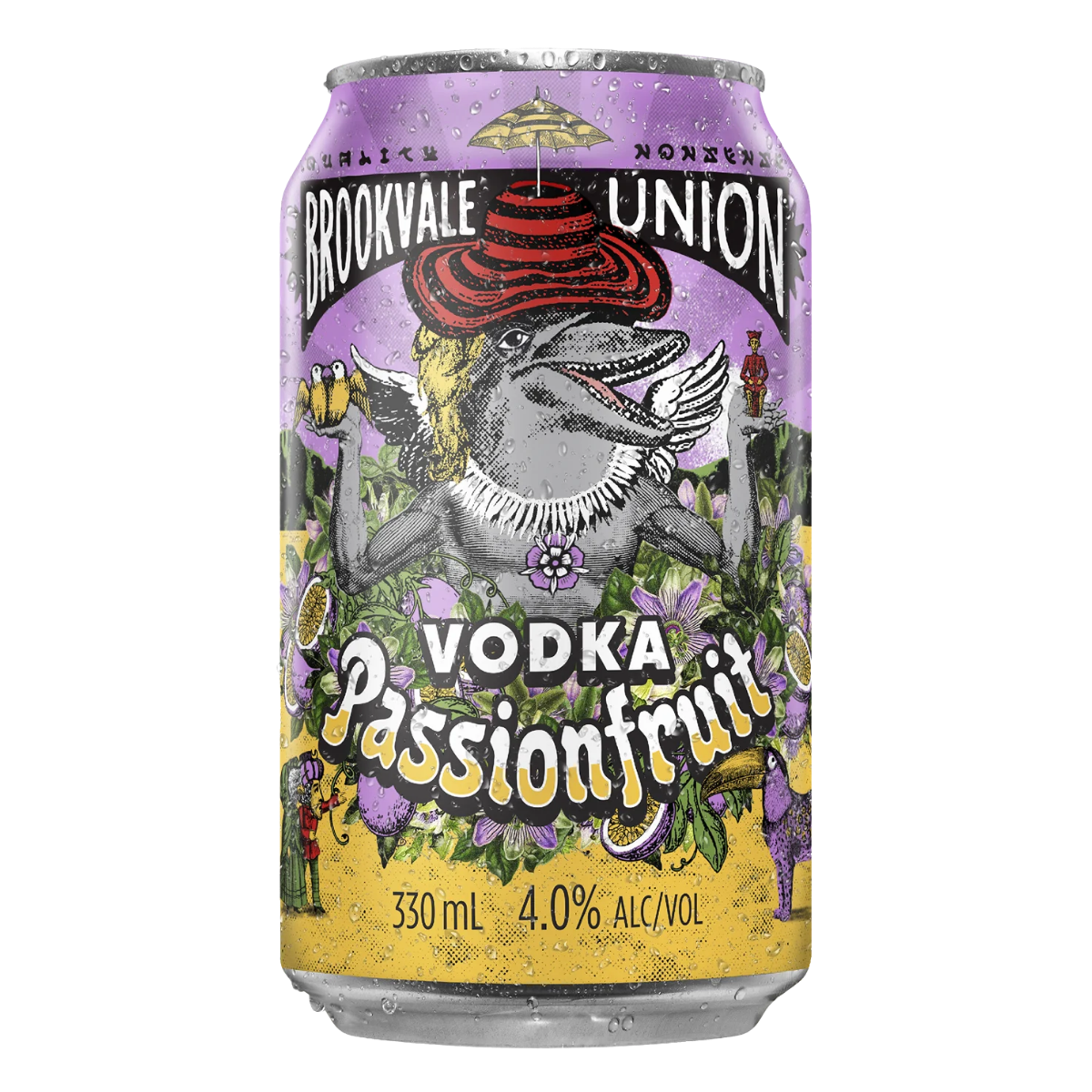 Brookvale Union Vodka Passionfruit 330ml Can – The Booz